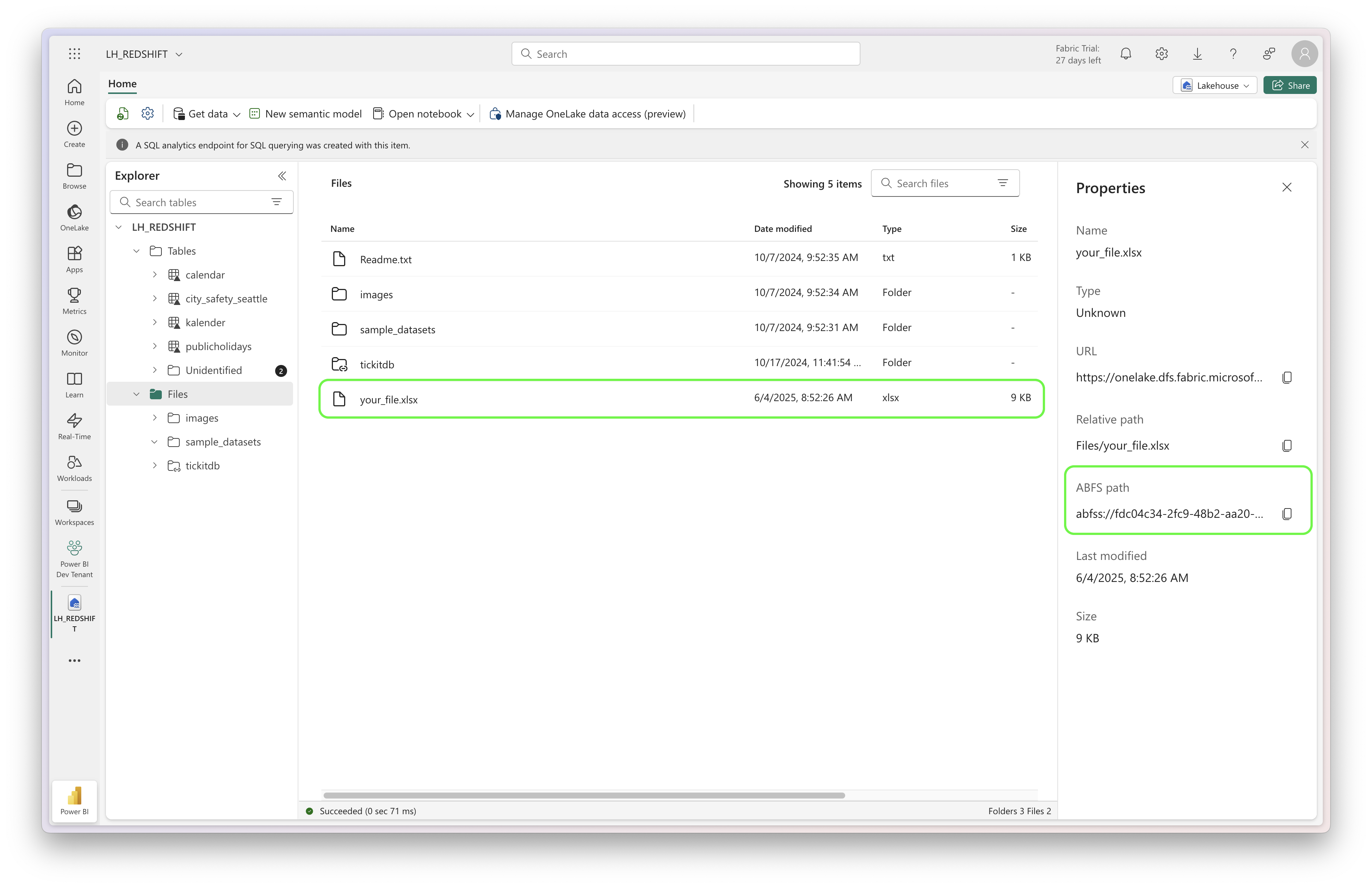 How to Access Files in Microsoft Fabric Lakehouse Using Notebooks – Snorre Glemmestad